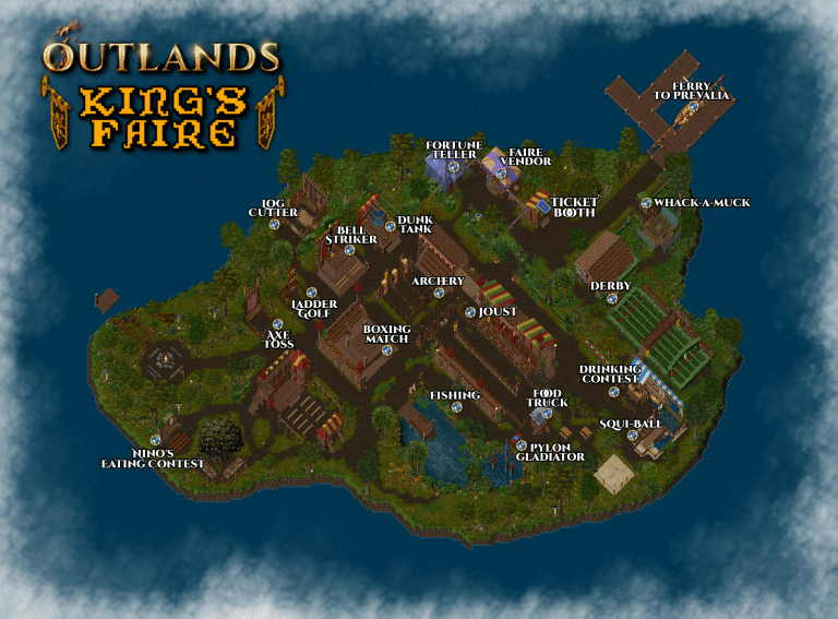 King’s Faire 2020 Map